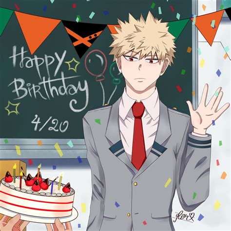 Happy Birthday Bakugou By Rennaori On Deviantart