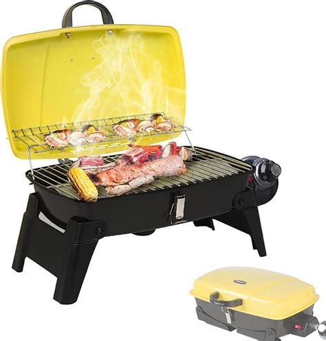 Portable Gas Grill 189 Square Inches Small Propane Grills Camping Grill For Outdoor Cooking