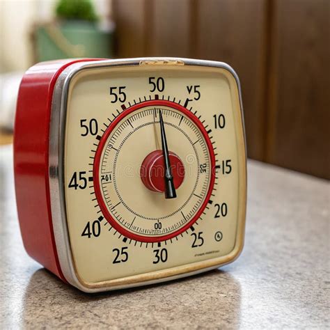 Vintage Analog Kitchen Countdown Timer 15 Minutes Remaining Vintage Analog Kitchen Countdown