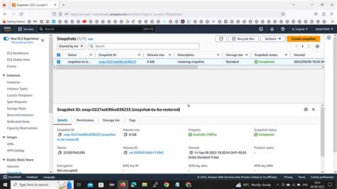 A Step By Step Guide To Restoring An Ec2 Instance From A Snapshot