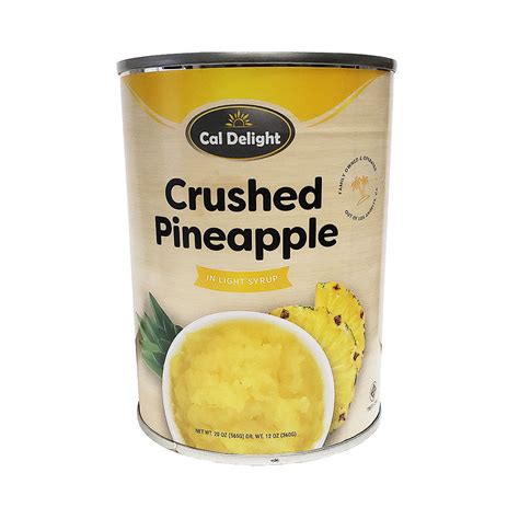 Cal Delight Crushed Pineapple In Light Syrup 20 Oz Mgkglattkosher