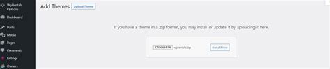 How To Install WpRentals Theme Included Plugins WP Rentals Help