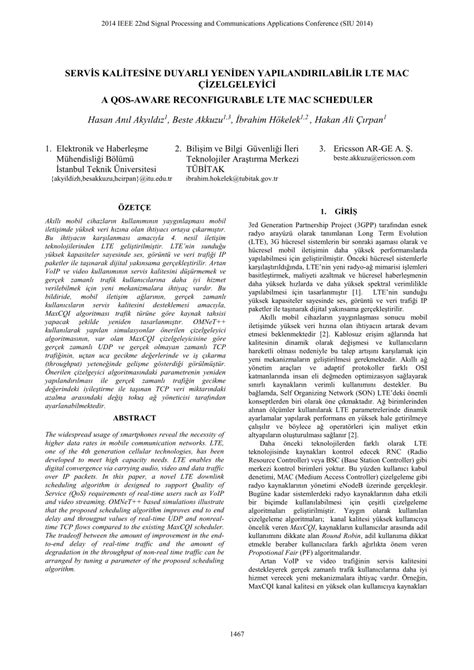 Pdf A Qos Aware Reconfigurable Lte Mac Scheduler