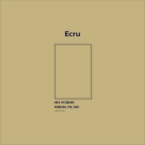 Ecru The Color Freunde Des Guten
