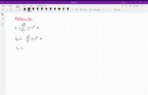 SOLVED Consider The Following Infinite Series A Write Out The First Four Terms Of The Sequence