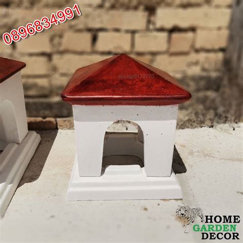 Бетонова шапка за комин Аксесоари Шумен Основа 28 28 см Ширина на шапката 27 27 с