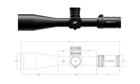 Dnt Optics Theone 7 35x56 Ffp Illuminated Mil Tor Reticle W Zero Stop 34mm Tube Rifle Scope