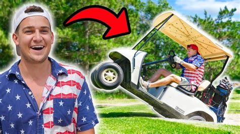 Jumping Golf Carts At The Golf Course Reckless Golfing 4 The Right