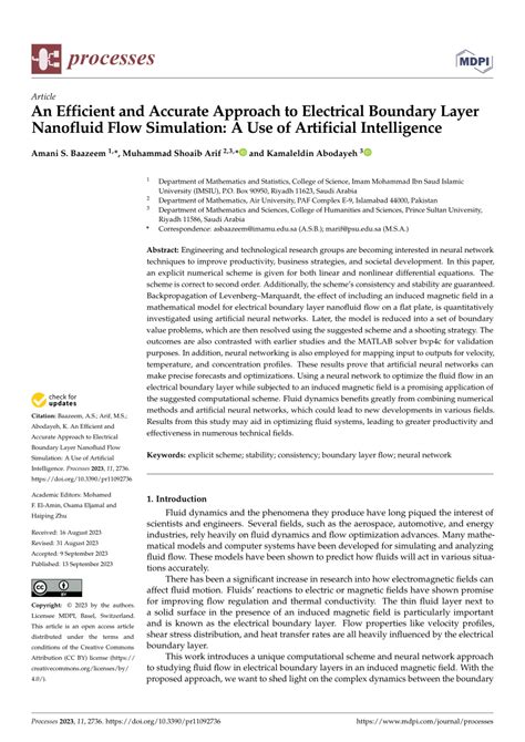Pdf An Efficient And Accurate Approach To Electrical Boundary Layer