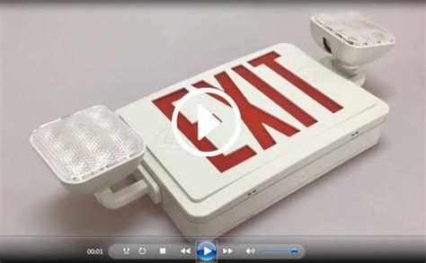 Wholesale Jlec2rw Exit Emergency Light Combo With Red Letters Suppliers