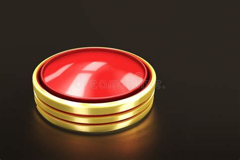 Red Panic Button Sign 3d Illustration Red Alarm Shiny Panic Button Sos Emergency Alarm Safety