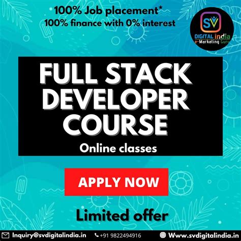 Sv Digital India Full Stack Development ️lockdown Offer ️ Get Online Industry Oriented