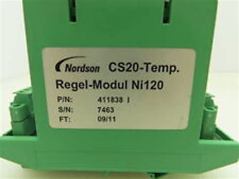 Nordson Cs20 Temp Controller Regel Modul Ni120 Plc Industrial Lynx
