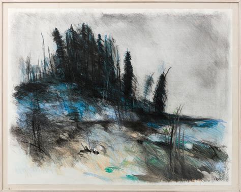 Lars Agger Granarna På Berget Blandteknik Signerad Konst Måleri Auctionet