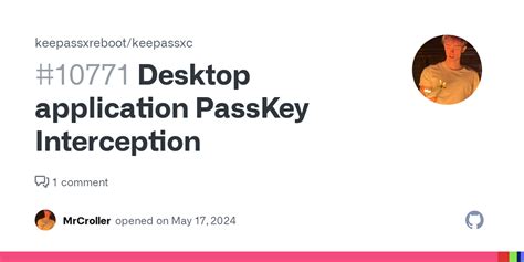 desktop application passkey interception · issue 10771
