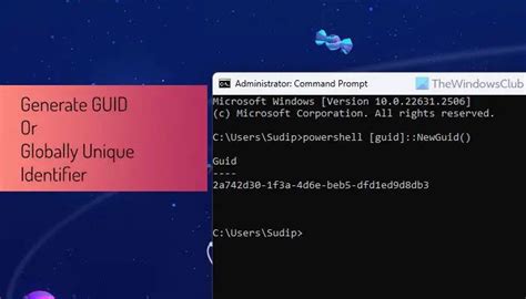How To Generate A Guid Globally Unique The Windows Club