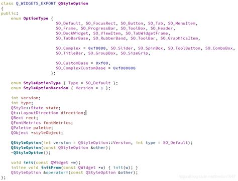 Qt风格（qstyle）：绘制控件风格设置 Qstyleoptionqstyleoptionbutton Csdn博客