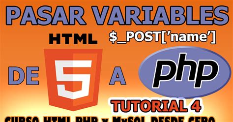 Pasar Variables De Un Formulario Html A Otro PHP Con El Metodo POST