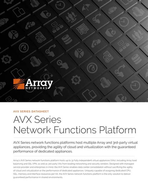 avx series network functions platform pdf computing technology