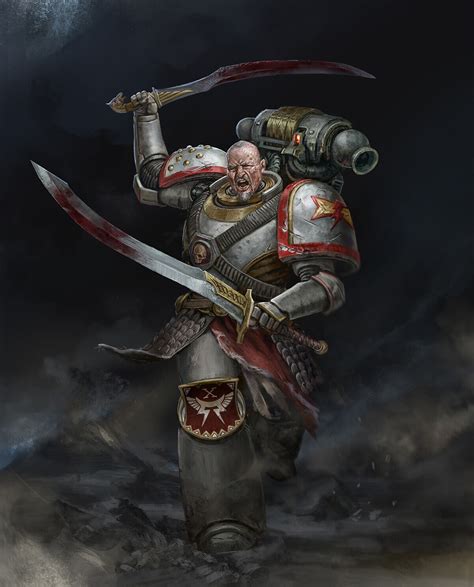 White Scar X 40k Greatsword White Scar Warhammer 40k White Scars Art