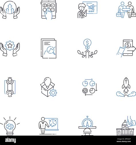 policy and guideline line icons collection framework parameters