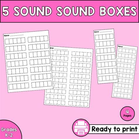 5 Sound Sound Boxes By Sunny Side Up Classroom Tpt
