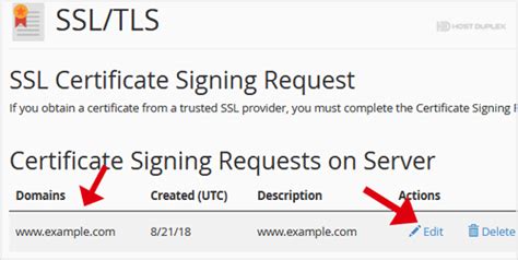 How To Retrieve A Csr From Cpanel Host Duplex Knowledgebase