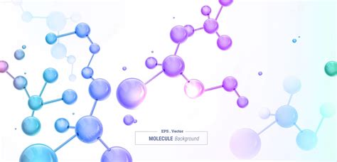 Premium Vector Abstract Molecules Design Background