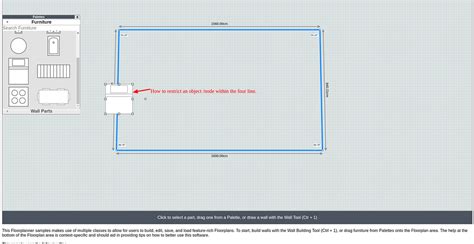how to restrict an object node within given area gojs northwoods