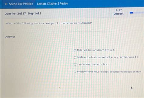 solved save and exit practicelesson chapter 3 ﻿reviewquestion