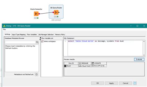 Unable To Connect To Oracle Autonomous Database Database Version 21c Knime Analytics Platform