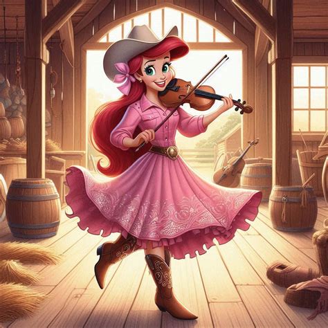 Ariel Plays Sally Goodin On The Fiddle By Spongebobnintendo20 On Deviantart