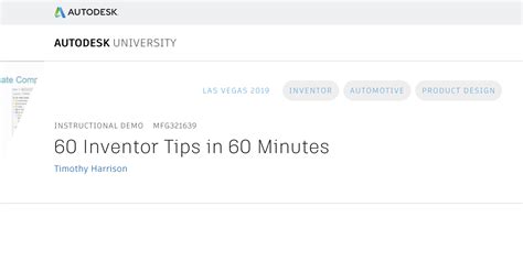 The Top Five Inventor Classes From Autodesk University Online Inventor Official Blog