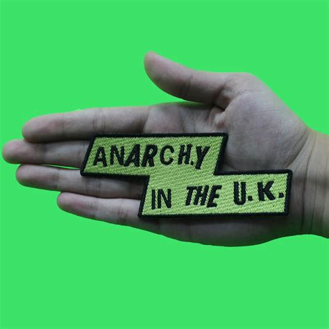 Anarchy In The Uk Patch Sex Pistols Rock Embroidered Iron On Patch