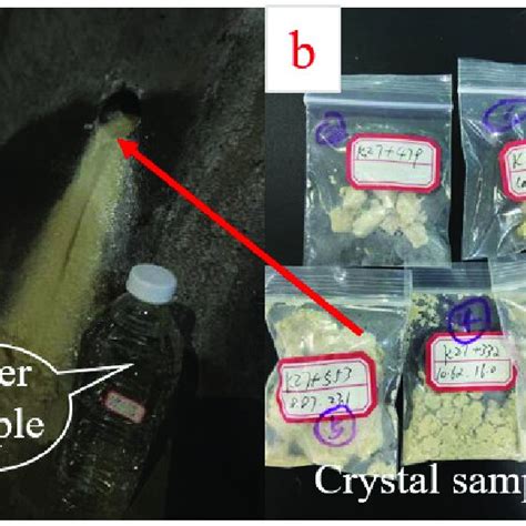 Field Sampling A Water Sample B Crystal Sample Download