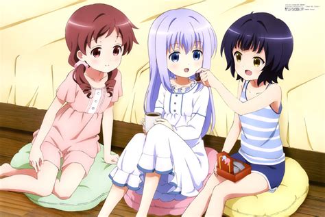 Kafuu Chino Jouga Maya And Natsu Megumi Gochuumon Wa Usagi Desu Ka