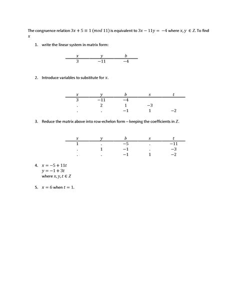 Discrete Mathematics Solving Equations With Mod Mathematics Stack