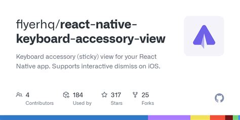 Github Flyerhqreact Native Keyboard Accessory View Keyboard Accessory Sticky View For Your
