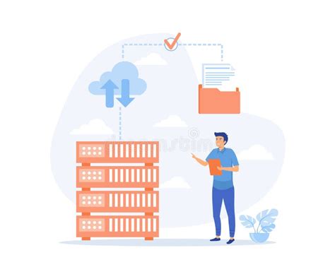 Cloud Storage Concept Digital Hosted Storage Database Security Data Infrastructure Service