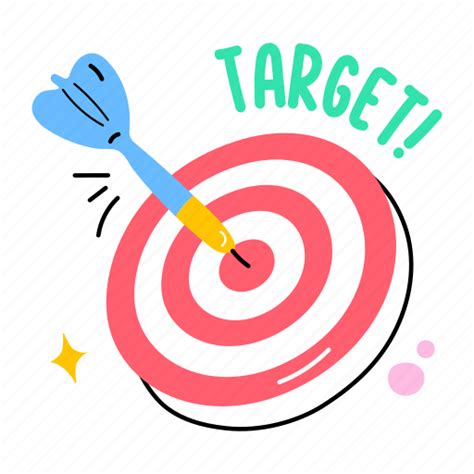 Target Goal Aim Objective Purpose Sticker Download On Iconfinder