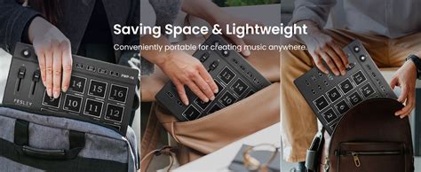 Fesley Midi Controller Professional Beat Maker Machine With 16 Beat Pads Mpc With