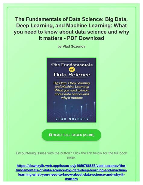 Ebook Free The Fundamentals Of Data Science Big Data Deep Learning And Machine Learning What