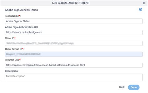 Access Token For Adobe Sign