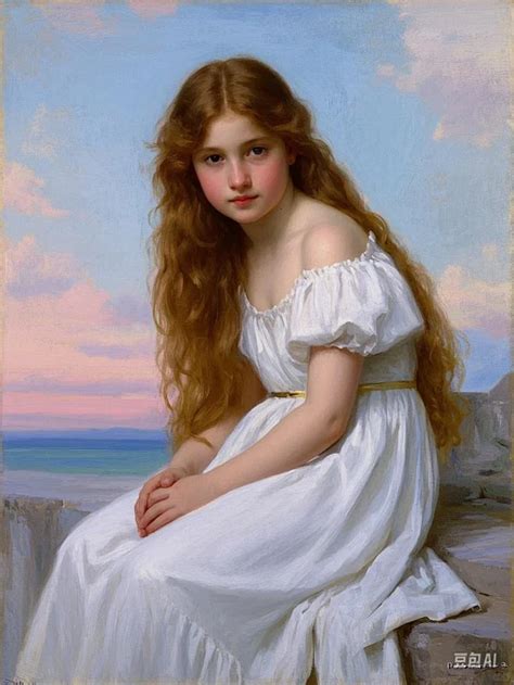 油画里的女孩 油画少女 古典油画 每日分享一幅名画作品 法国后印象派画家 小红书 花瓣网