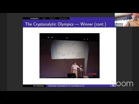 Free Video Cryptanalysis Of Block Ciphers Session 10 From Theiacr Class Central