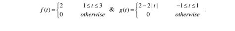 Solved Consider The Continuous Time Signals