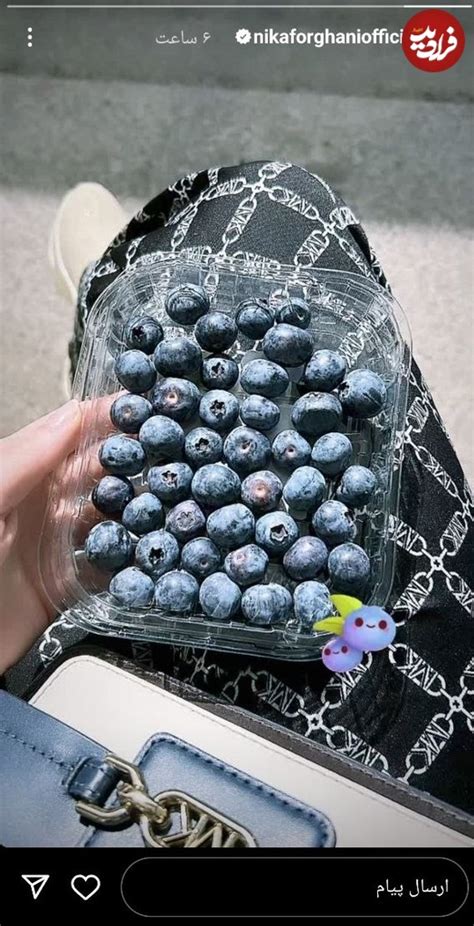 عکسرونمایی نیکا سریال پایتخت از میوه مورد علاقه اش در سوئد