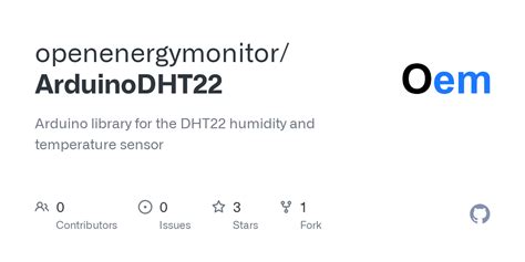 GitHub Openenergymonitor ArduinoDHT Arduino Library For The DHT Humidity And Temperature