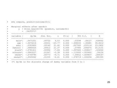 Ppt Ordered Probit Models Powerpoint Presentation Free Download Id 465970