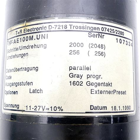 maschinenteil24 tr elektronik rotary encoder ae100m uni buy online